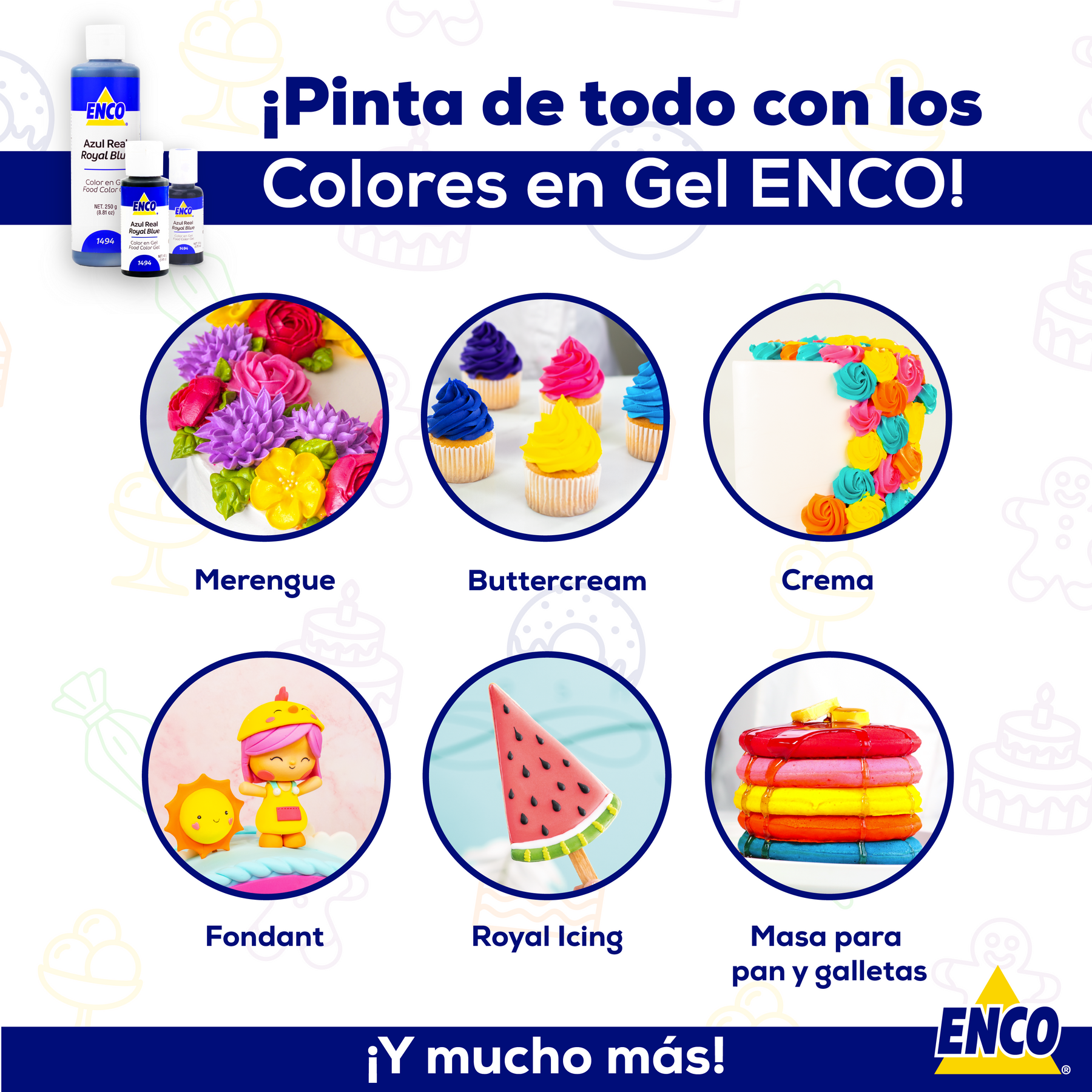 Colorante en gel Enco Rosa Brillante – Central Gourmet