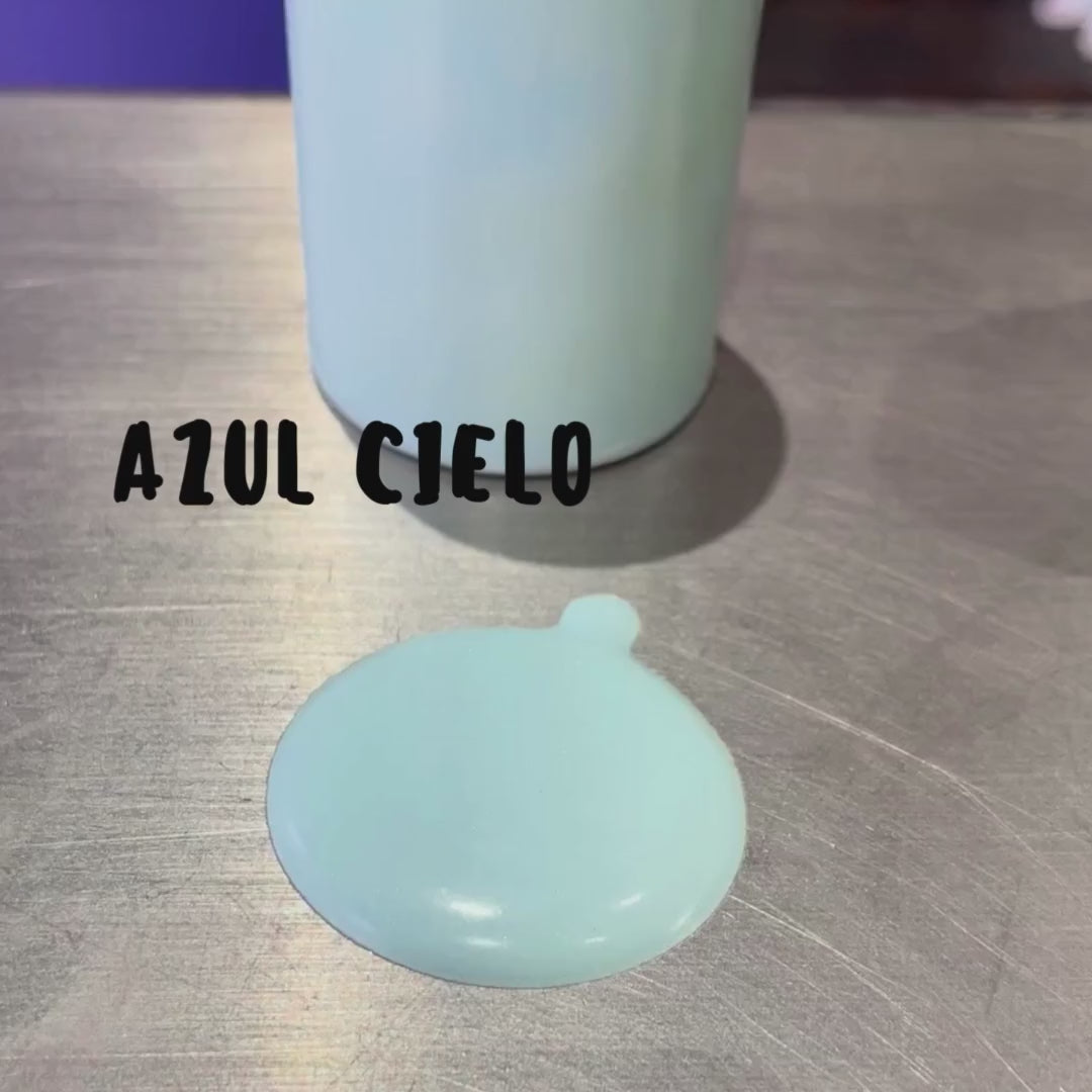 Manteca de cacao natural pintada color azul cielo – Central Gourmet