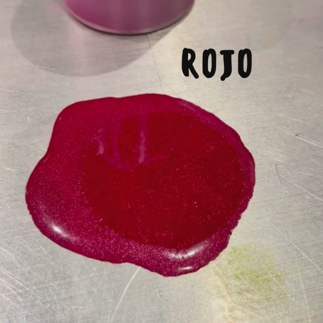 Manteca de cacao natural pintada color rojo – Central Gourmet